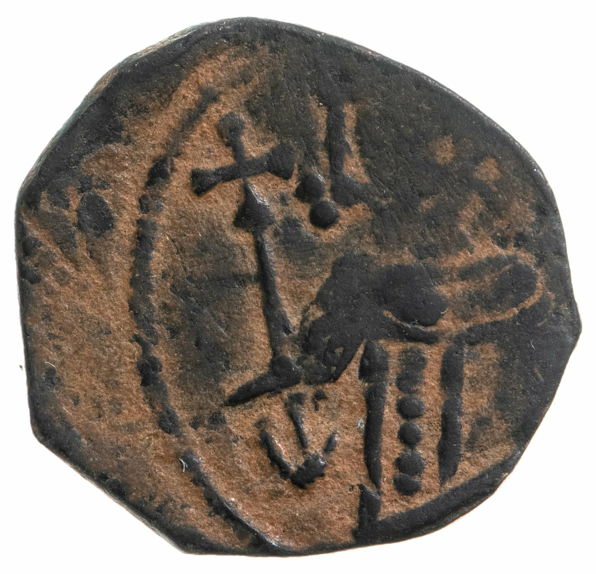 Государства Крестоносцев, Ричард I Львиное Сердце, 1189-1199 годы, Тетартерон , Медь, в сохранности VF