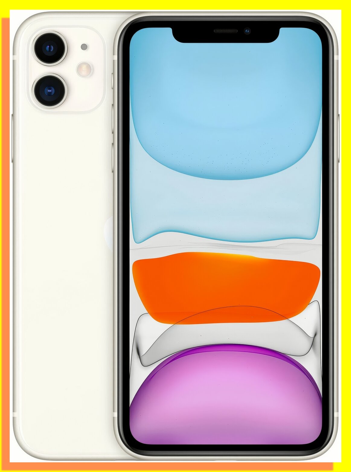 Смартфон Apple iPhone 11, 4ГБ/64ГБ, 4G, Dual nano-SIM, Белый/White