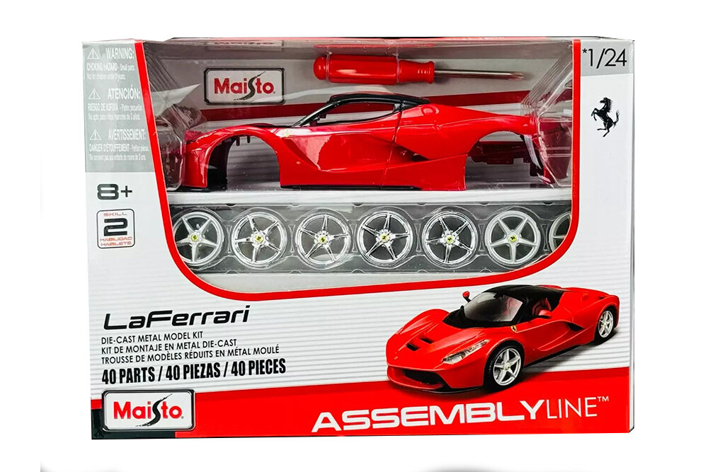 Модель сборная MAISTO Ferrari laferrari 2014 red / феррари лаферрари красный (сборка без клея)