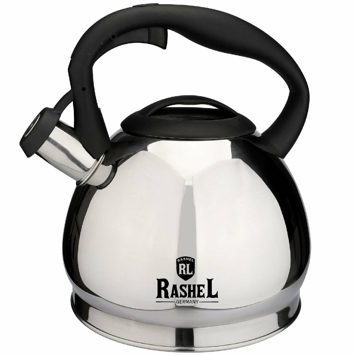 Чайник со свистком RASHEL М-7184 нержавеющая сталь, 3.0 л
