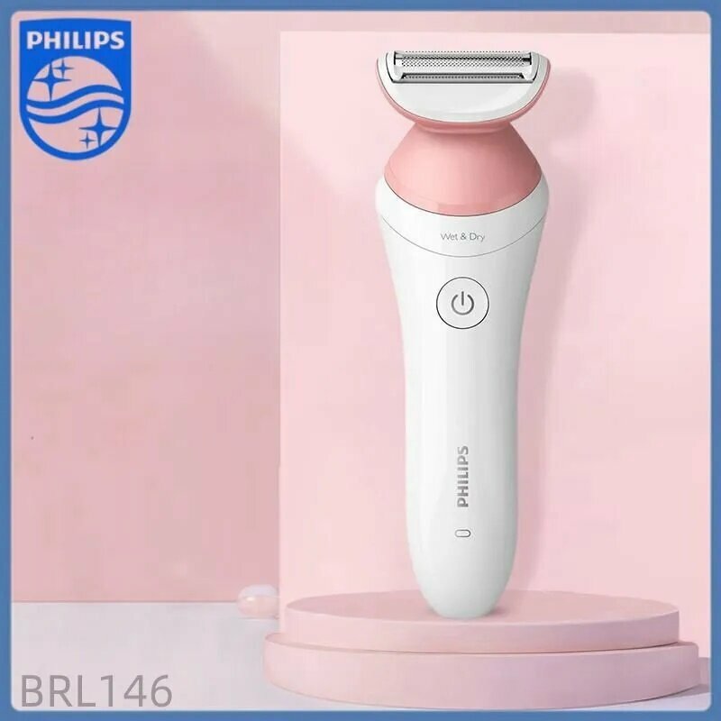 Philips Электробритва BRL146, белый, розовый