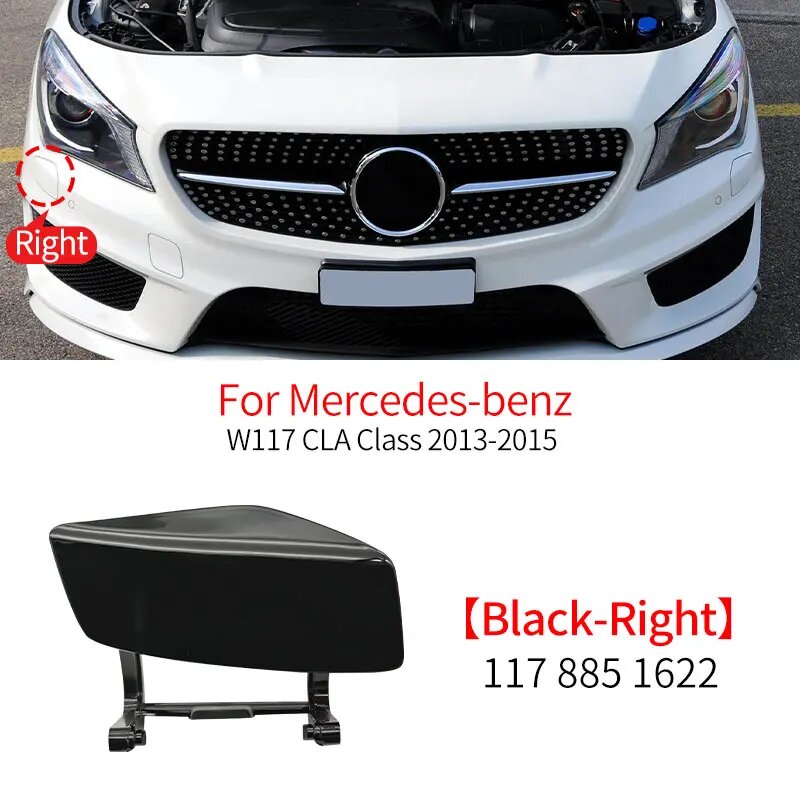 Крышка омывателя фар Mercedes W117 CLA 2013-2015, Right Black