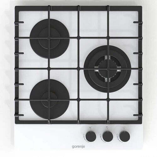 Варочная панель газовая Gorenje GTW431WE белый, закаленное стекло