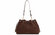 Сумка CHARLES & KEITH, фактура матовая, темно-коричневый