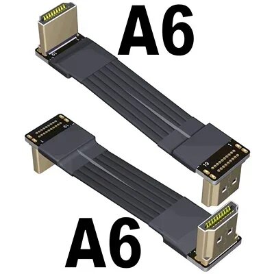 Плоский HDMI 2.1 кабель A-A A6-A6, 100cm