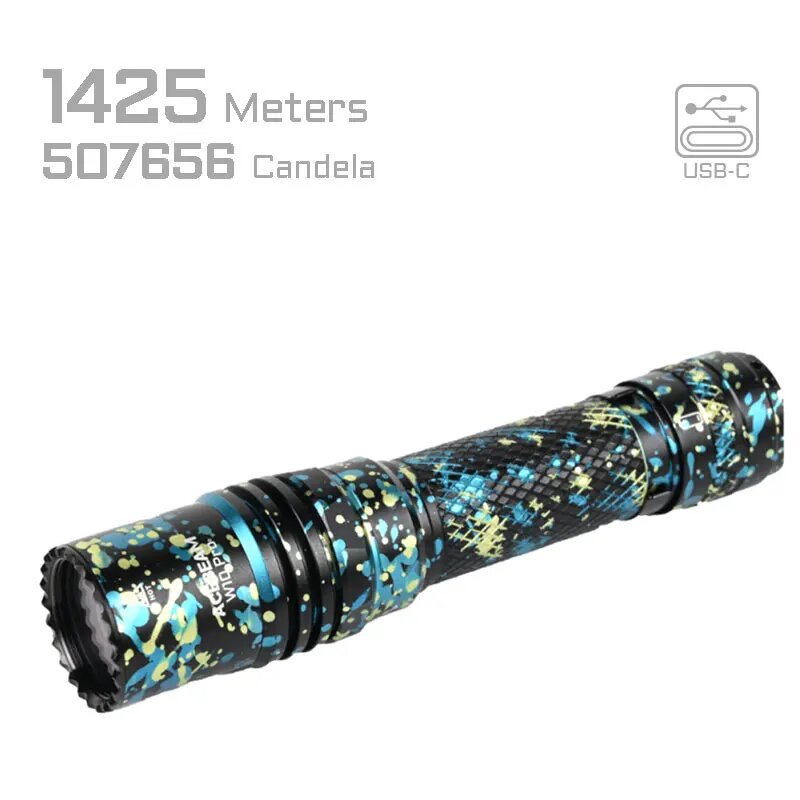ACEBEAM W10 pro LEP фонарик, 750 люмен, Green camouflage