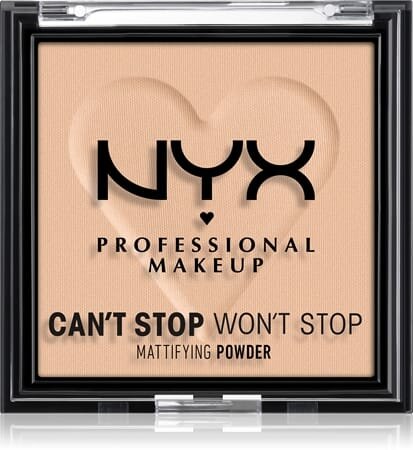 Пудра NYX Professional Makeup Can't Stop Won't Stop Mattifying Powder, оттенок 03 Light Medium, 6 г
