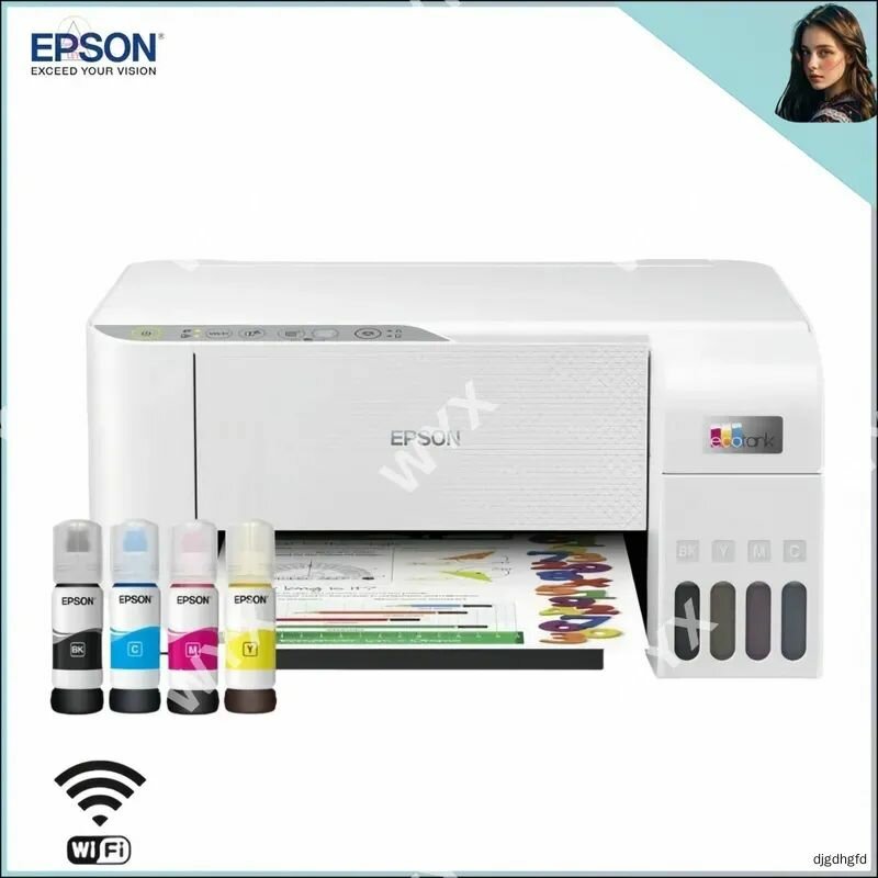 МФУ Струйное L3256, СНПЧ, цветн, A4, Wi-Fi, белый, серый