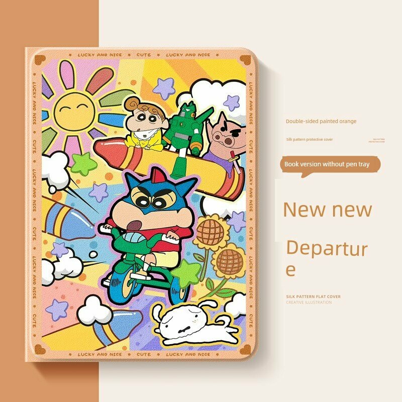 Чехол для Samsung Galaxy Tab S10+ (A9, A8) с отсеком для стилуса, для планшетов A7, S9+, Crayon Shin-chan, S8, S7+