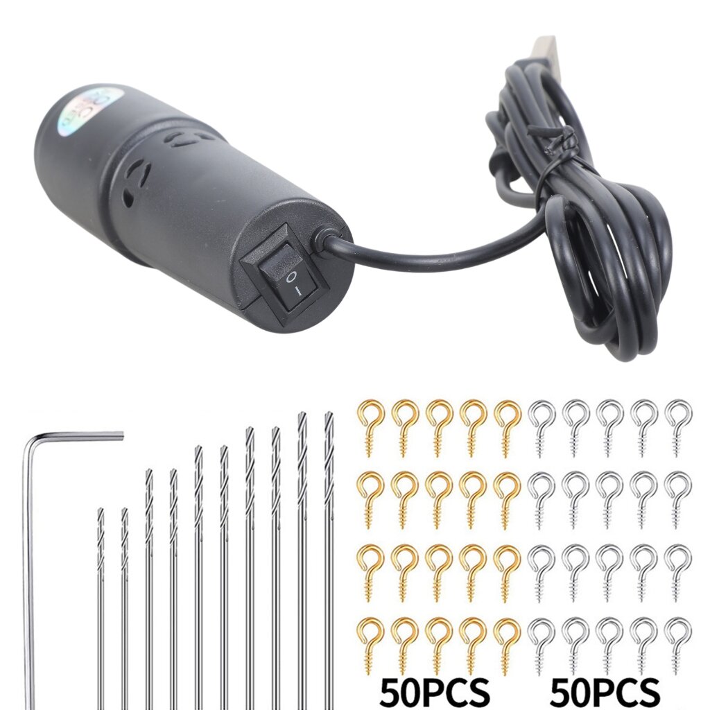USB Мини-Электрическая Дрель Нефритовая Эпоксидная Смола Кристалл Жемчужина Перфорированная Мини-Электрическая Дрель