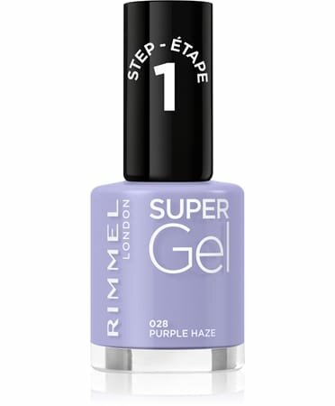 Лак для ногтей Rimmel Super Gel, оттенок 028 Purple Haze, 12 мл