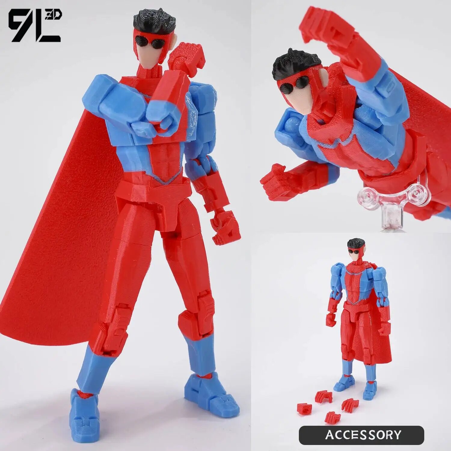 Bandai Tech Jacker Titan13 Мульти-суставная фигурка RedBlueMark