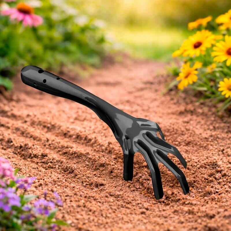 Грабельки садовые, GreenArt, 27,5 см, функциональный инструмент для разрыхления почвы