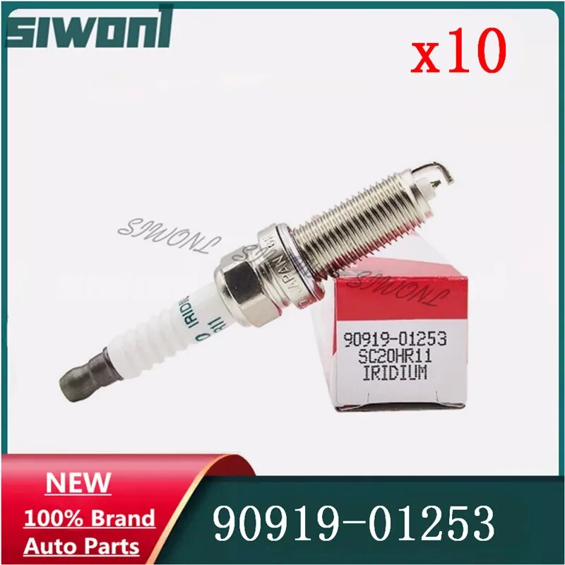 10 шт. 90919-01253 SC20HR11 иридиевая свеча зажигания для Toyota Corolla Prius Lexus Scion 90919 01253 SC20HR-11 9091901253