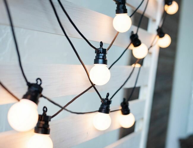 Электрогирлянда топлёное молоко, 20 тёплых, молочно-белых, LED огней, 9.5+5 м, коннектор, черный провод, уличная, 490120