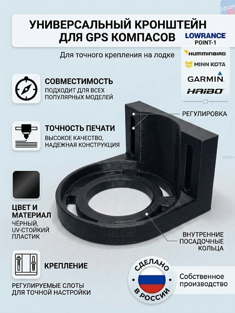 Универсальный кронштейн крепления GPS Lowrance Point-1, Garmin