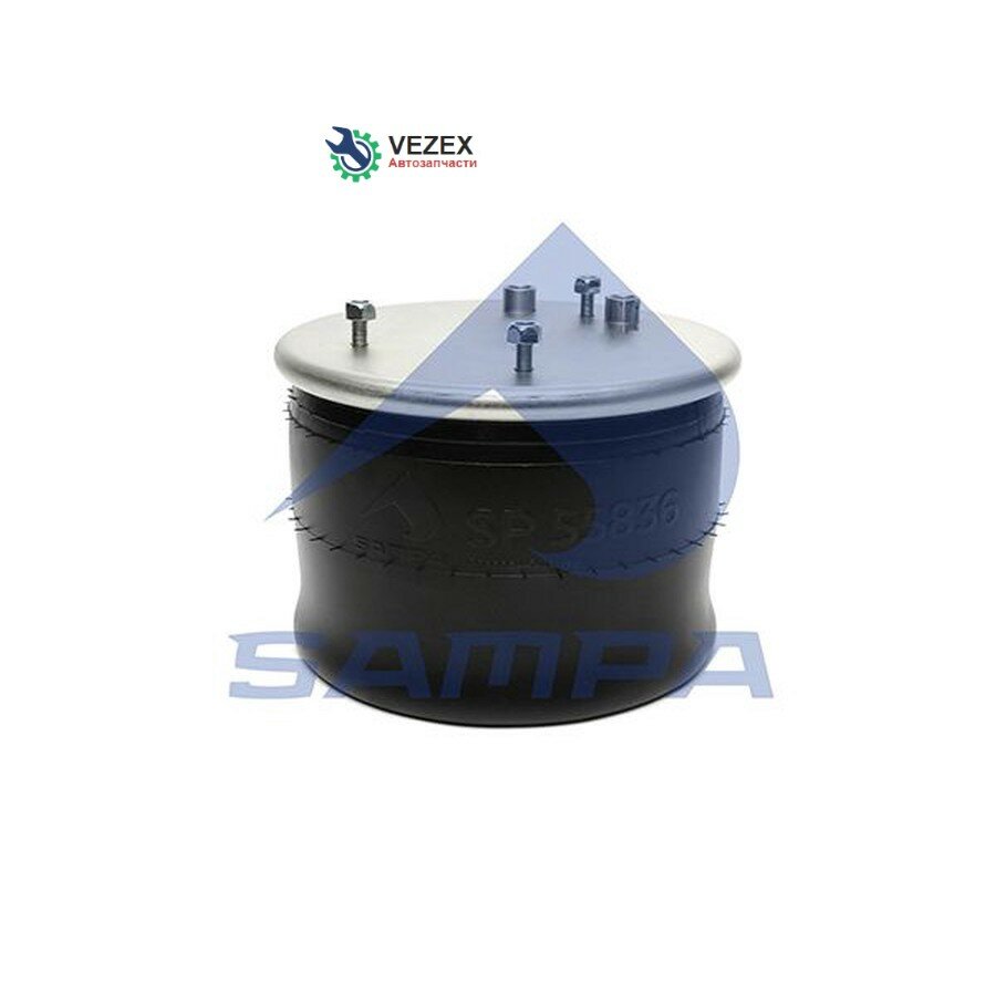 SAMPA SP55836K02 пневмопод. со стаканом! 3 шп. M10 треуг,2 отв. шт. M16. Порш h135 стальн.1отв. M16\ DAF