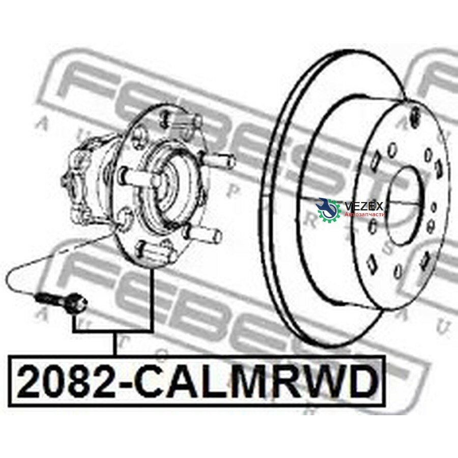 FEBEST 2082CALMRWD к-кт подшипника ступицы задней! \ Dodge Caliber 06-12