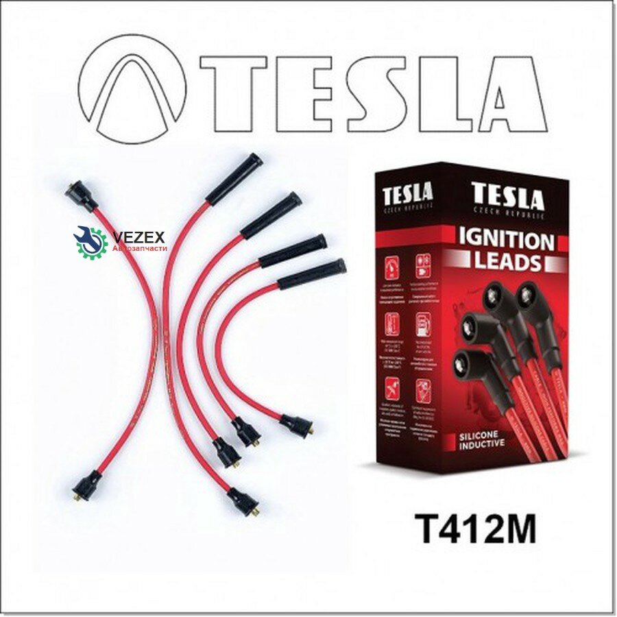TESLA T412M к-кт проводов! L\ Lada 2101-07 1.2-1.6