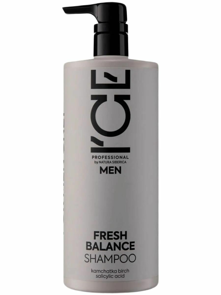 Мужской шампунь для жирных волос ICE MEN Fresh Balance, 1000 мл, Natura Siberica ICE Professional