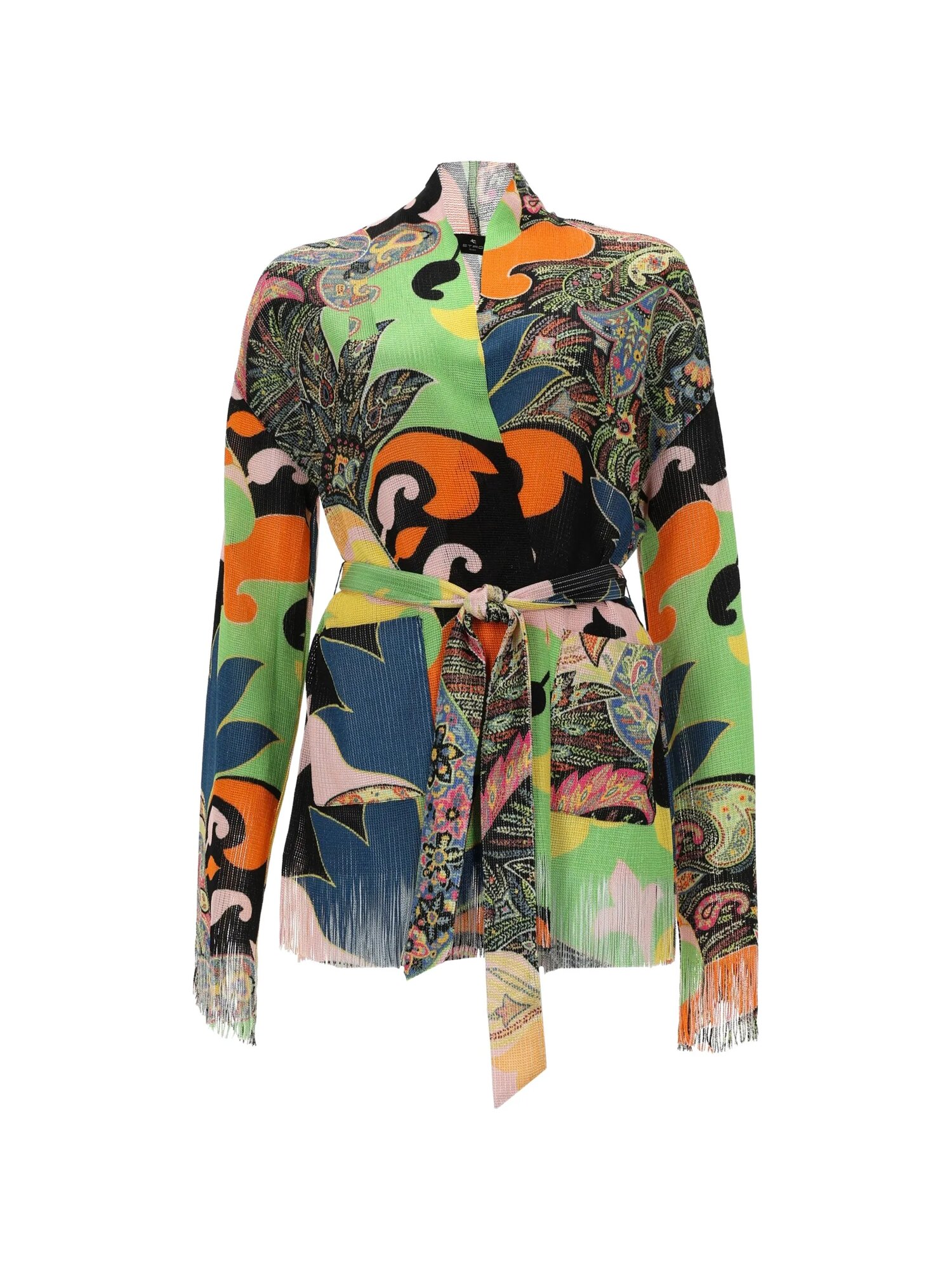Кардиган Paisley-print fringed-edge cardigan
