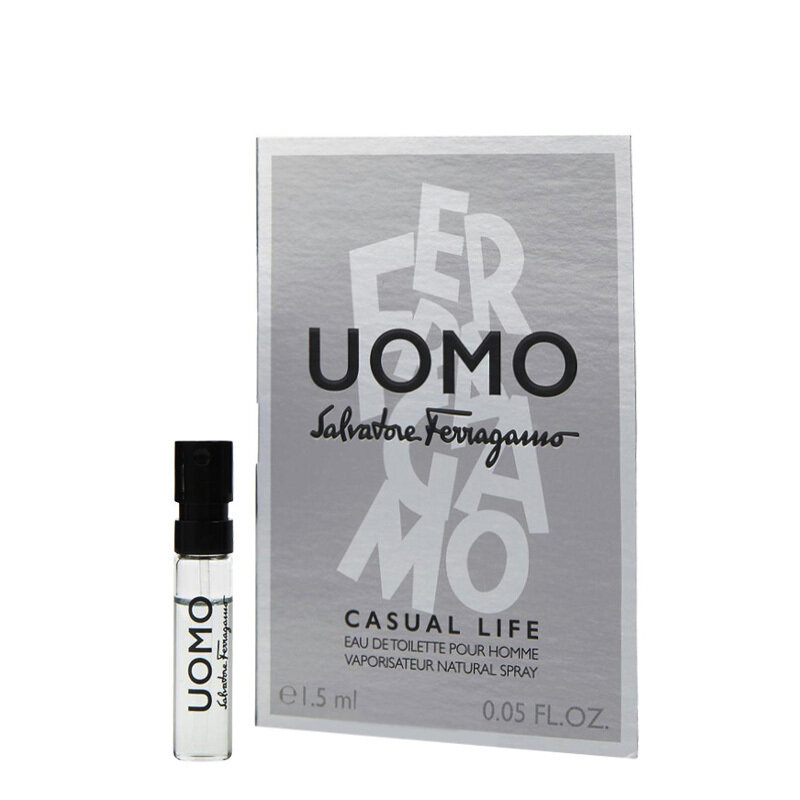 Туалетная вода Salvatore Ferragamo Uomo Casual Life миниатюра 1.5 мл / Пробник духов Уомо Кэжуал Лайф