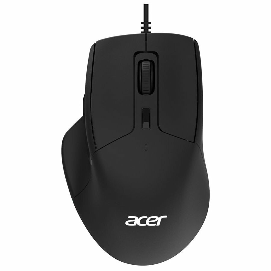 Мышь проводная Acer компьютерная OMW130 черный оптическая