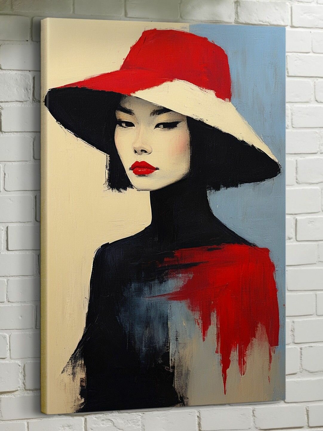 "Граница цвета" - картина на холсте, 60x40 см.