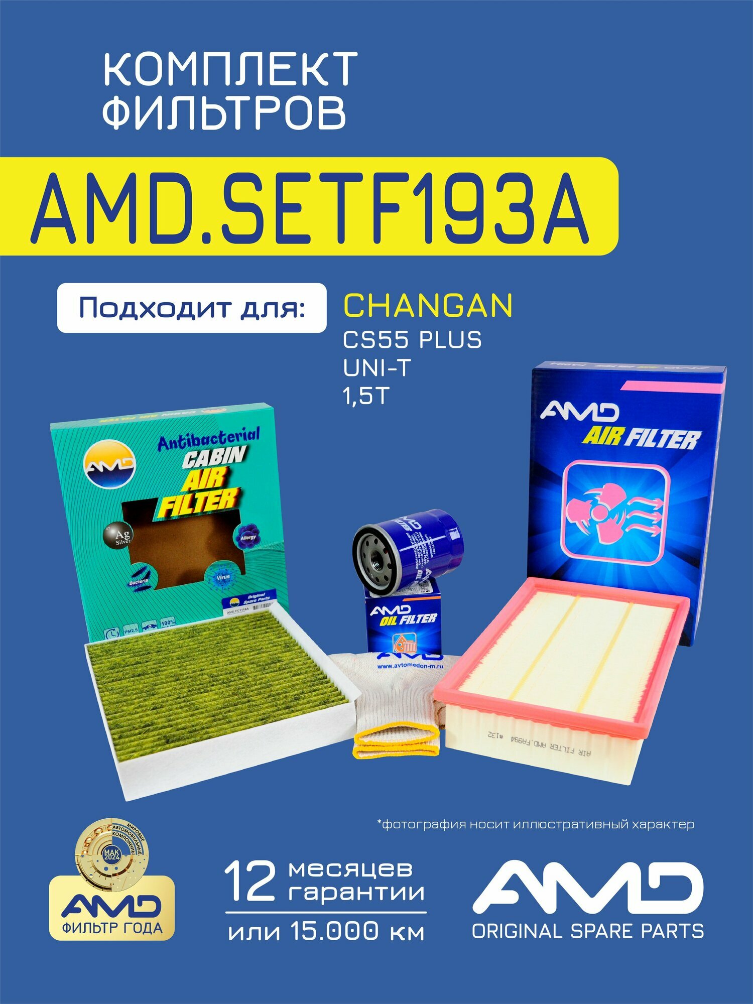 Комплект фильтров Чанган CS55 PLUS 1.5