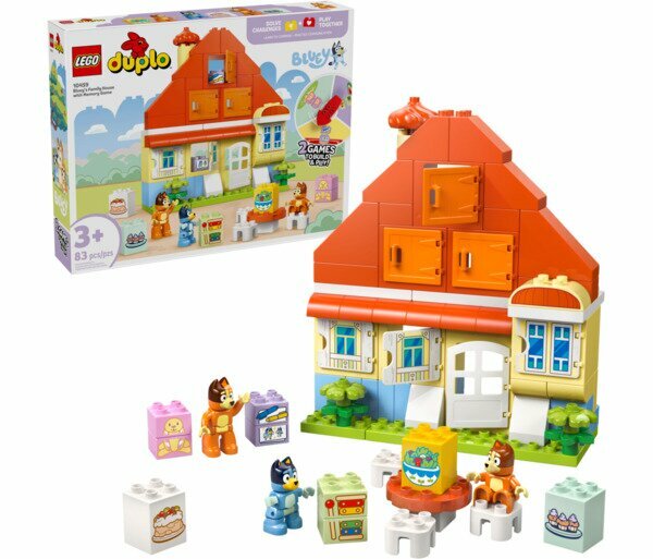 Конструктор LEGO DUPLO 10459 Семейный дом Блуи с игрой на память (Lego 10459)