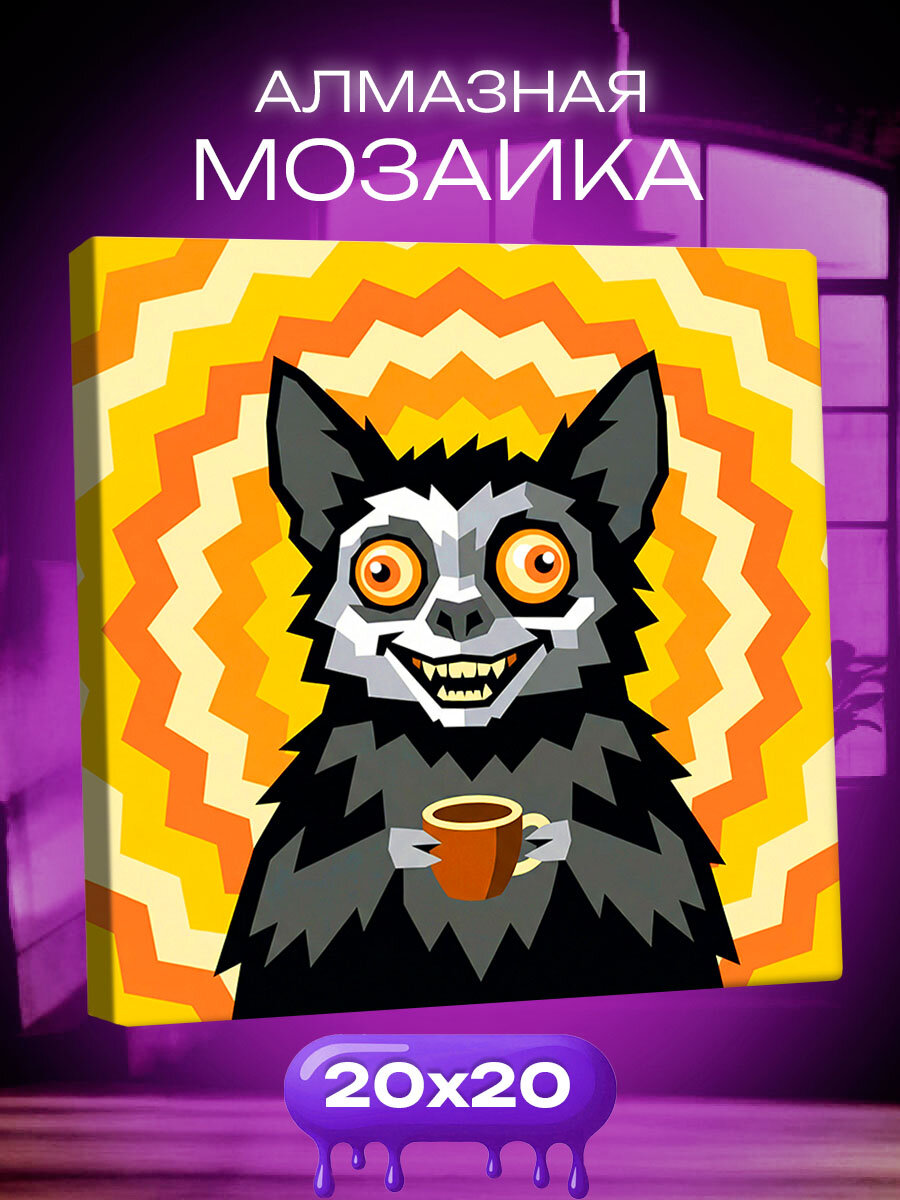 Алмазная мозаика маленькая Летучая мышь