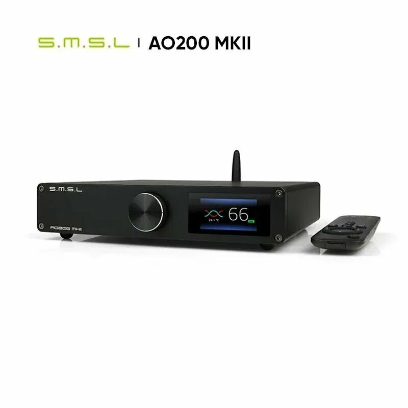 SMSL AO200 MKII HIFI цифровой усилитель чип MA5332MS высокомощный стерео сбалансированные входы XLR RCA USB Bluetooth 5.0 звук SDB