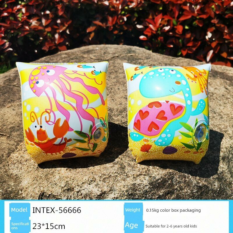 INTEX Детский надувной круг с рисунком медузы и черепахи для детей 2-6 лет плавучая игрушка для бассейна