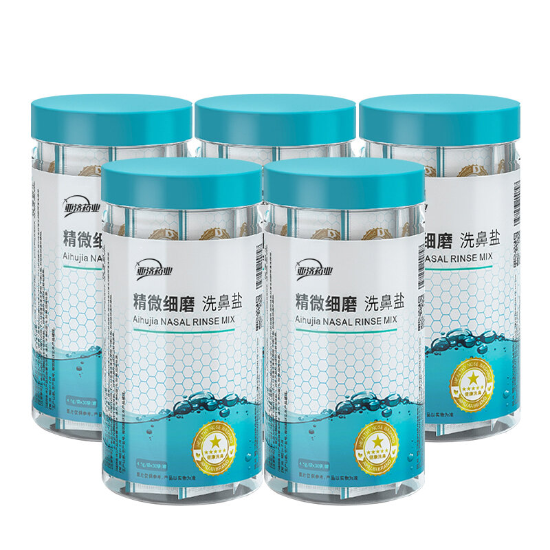 Ирригатор для носа унисекс AiHUJia Type III, Aihujia 4.5g nasal washy salt*5 bottles