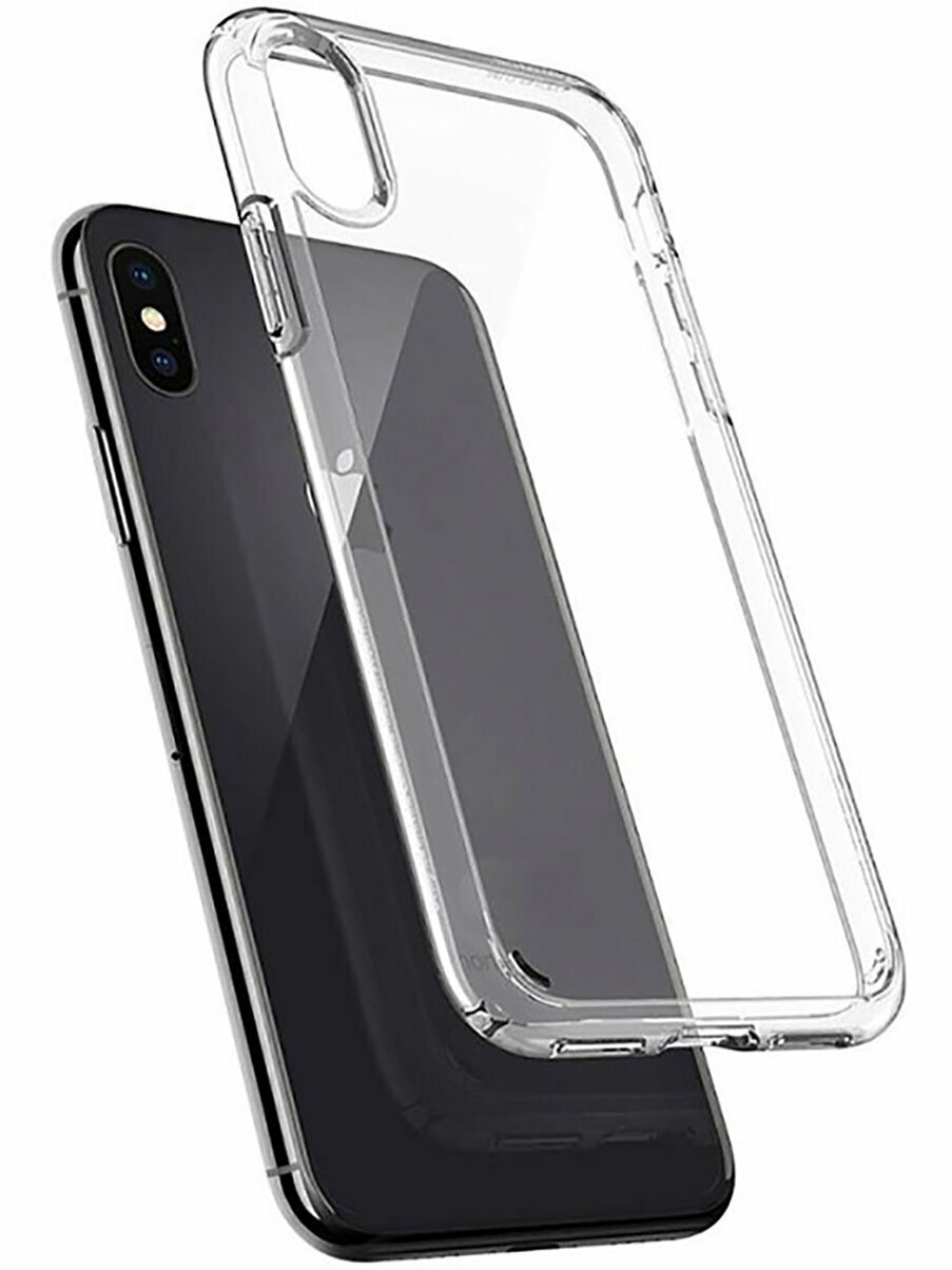 Силиконовый чехол на Apple iPhone XS Max / Эпл Айфон Икс Эс Макс прозрачный