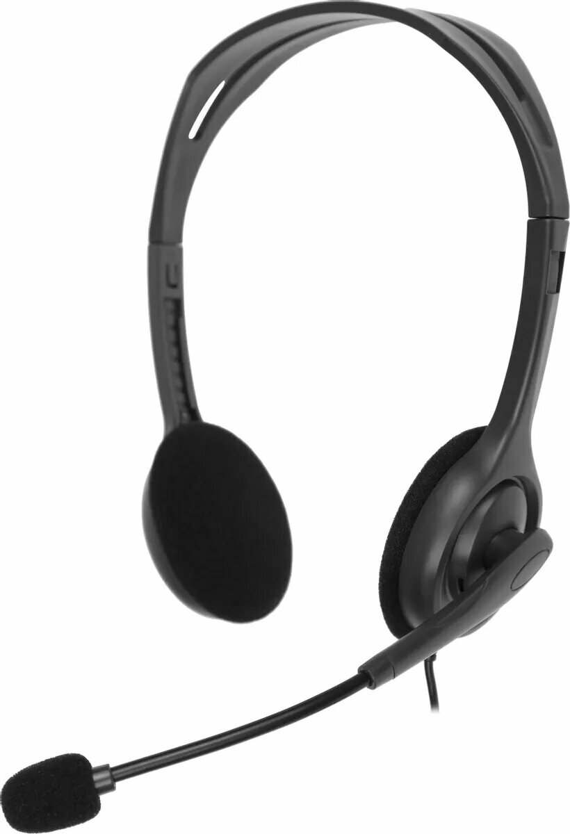Компьютерная гарнитура Logitech Stereo Headset H111, черный (981-000594), (981-000588)