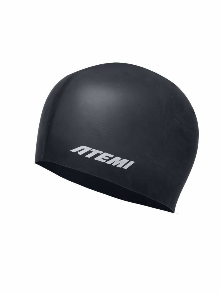 Шапочка для плавания Atemi kids silicone cap Deep black, силикон, черная KSC1BK