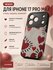 Чехол на iPhone 17 Pro Max, с принтом сердца, серый, ударопрочный, MagSafe, защи...