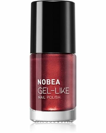 Лак для ногтей Nobea Metal Gel-like Nail Polish, оттенок Polish Ruby, 6 мл