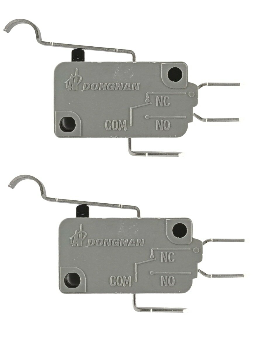 Микропереключатель 2 шт. Dongnan KW3A-16Z6-A200 3-х контактный 16(4)A 250V с рычагом 27мм