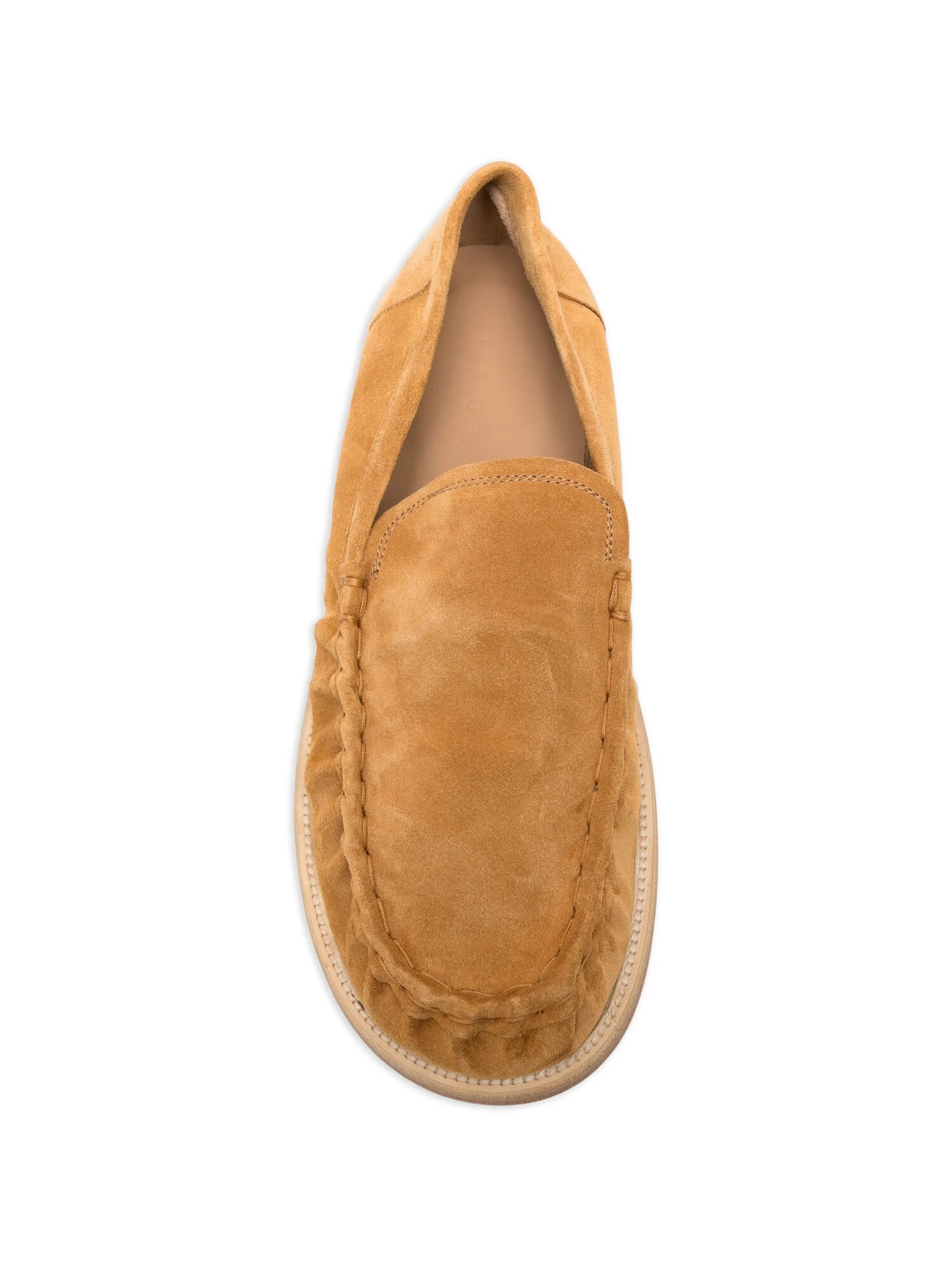 Лоферы Paura Ruched suede loafers, размер 43, brown — фото 1