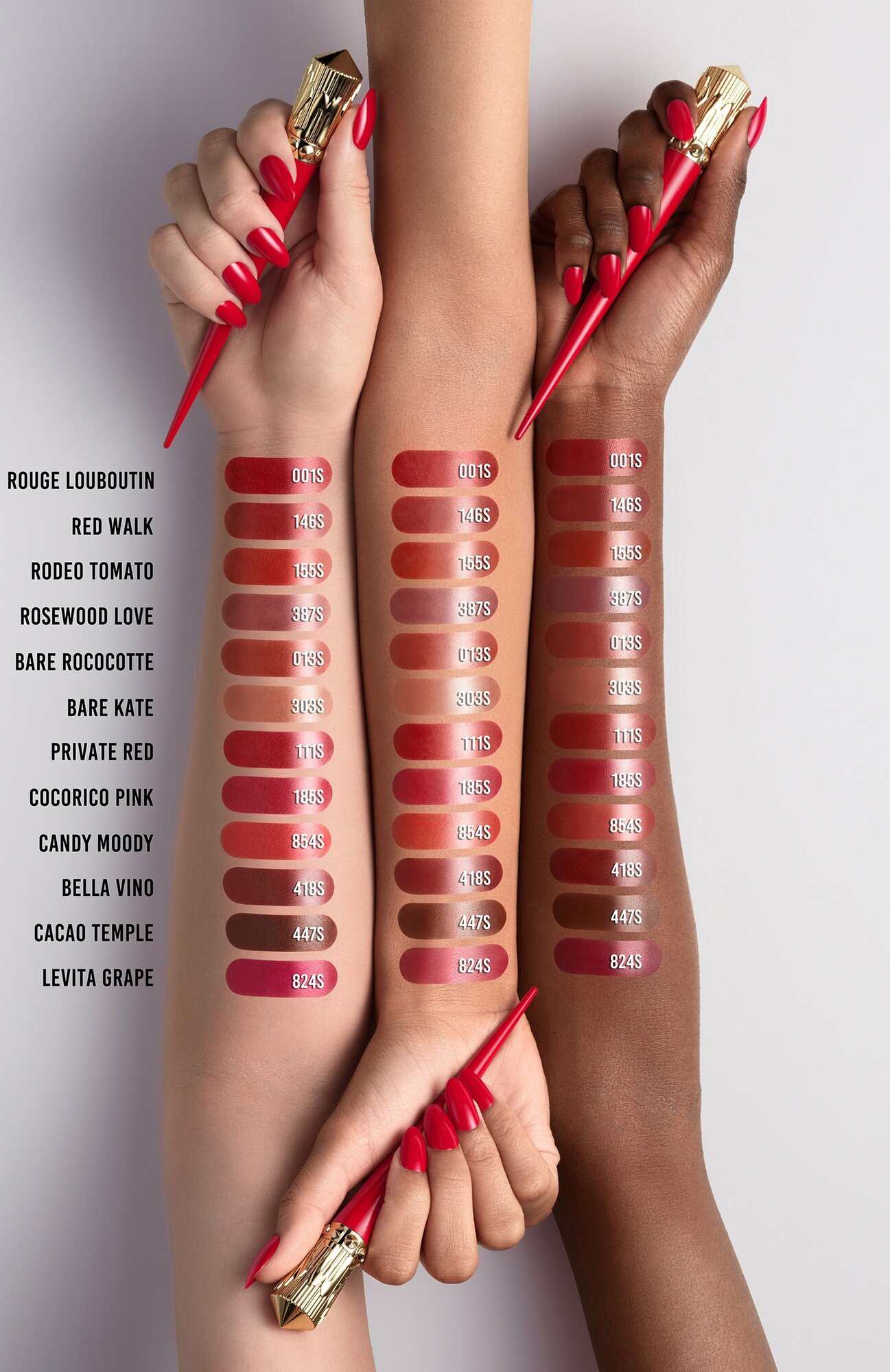 Помада-блеск для губ Rouge Stiletto Glossy Shine, оттенок Rodeo Tomato 155S (2g) Christian Louboutin