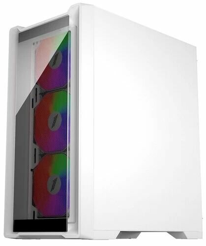 Компьютерный корпус 1STPLAYER TRILOBITE T4-G (T4-G-WH-4F1-W) белый - Mini Tower, Micro ATX, USB 1.0 Type A, USB 3.2 Gen 1 Type A