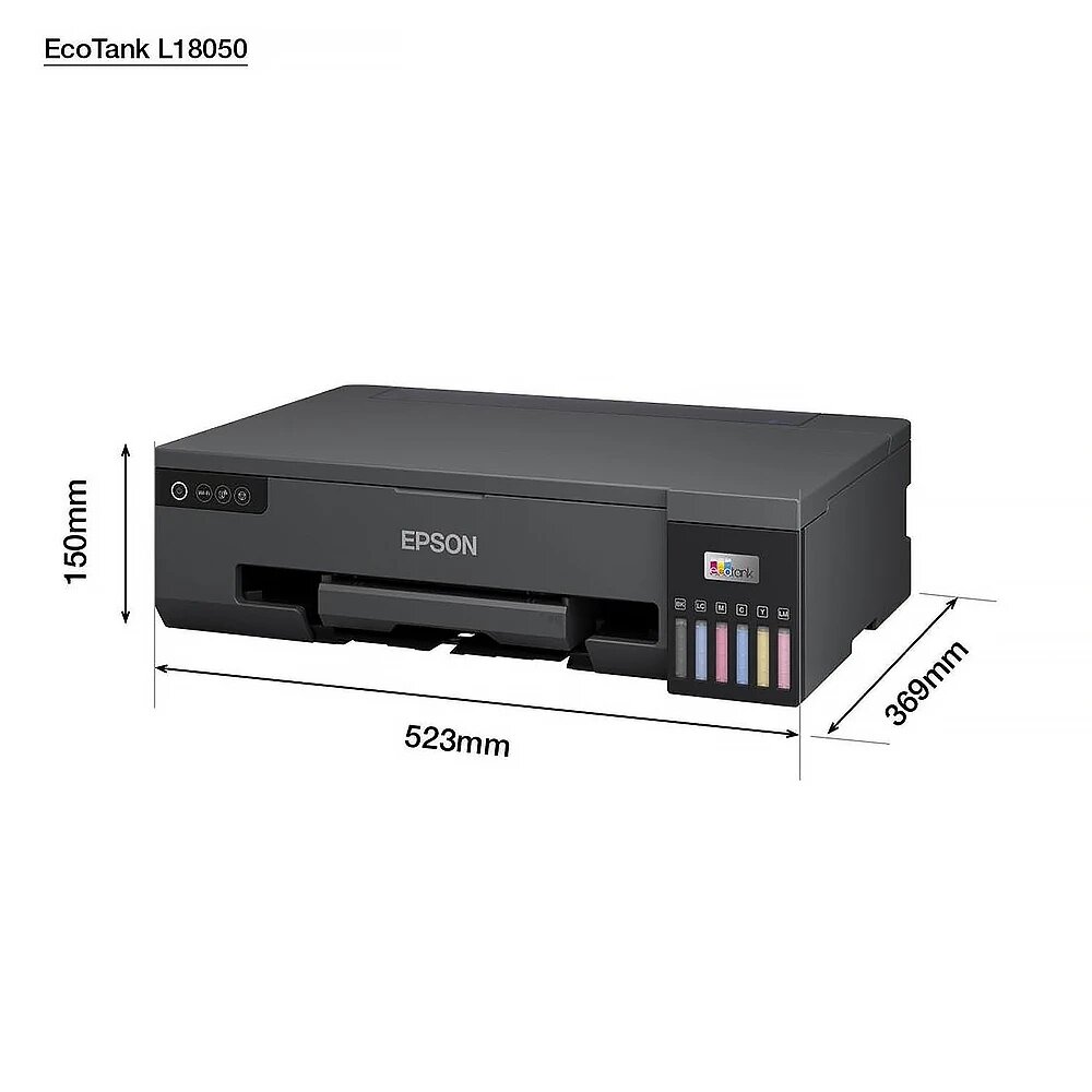 Струйный принтер Epson L18050 A3+, 6 цветов, 22 стр/мин, Wi-F, черный — фото 1