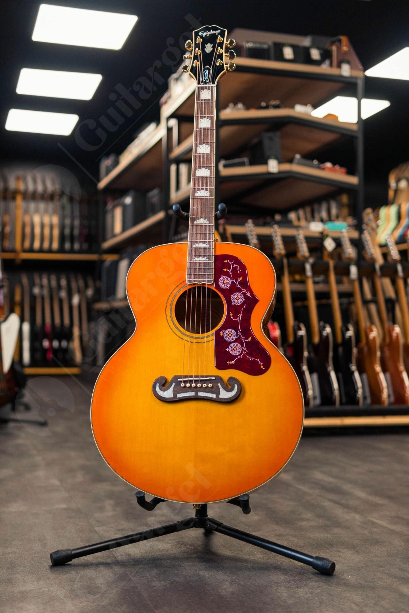 Электроакустическая гитара Epiphone J-200 Studio HS