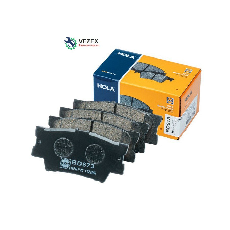 HOLA BD873 Тормозные колодки дисковые TOYOTA Camry (V30, V40, V50), Rav 4 III/IV, Matrix (E140) LEXUS ES (V40, V6