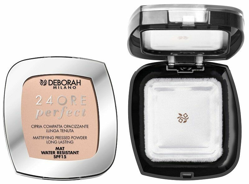 Deborah Milano Пудра для лица Тон 2 Светло-розовый 24ORE PERFECT COMPACT POWDER матирующая водостойкая компактная 9 г