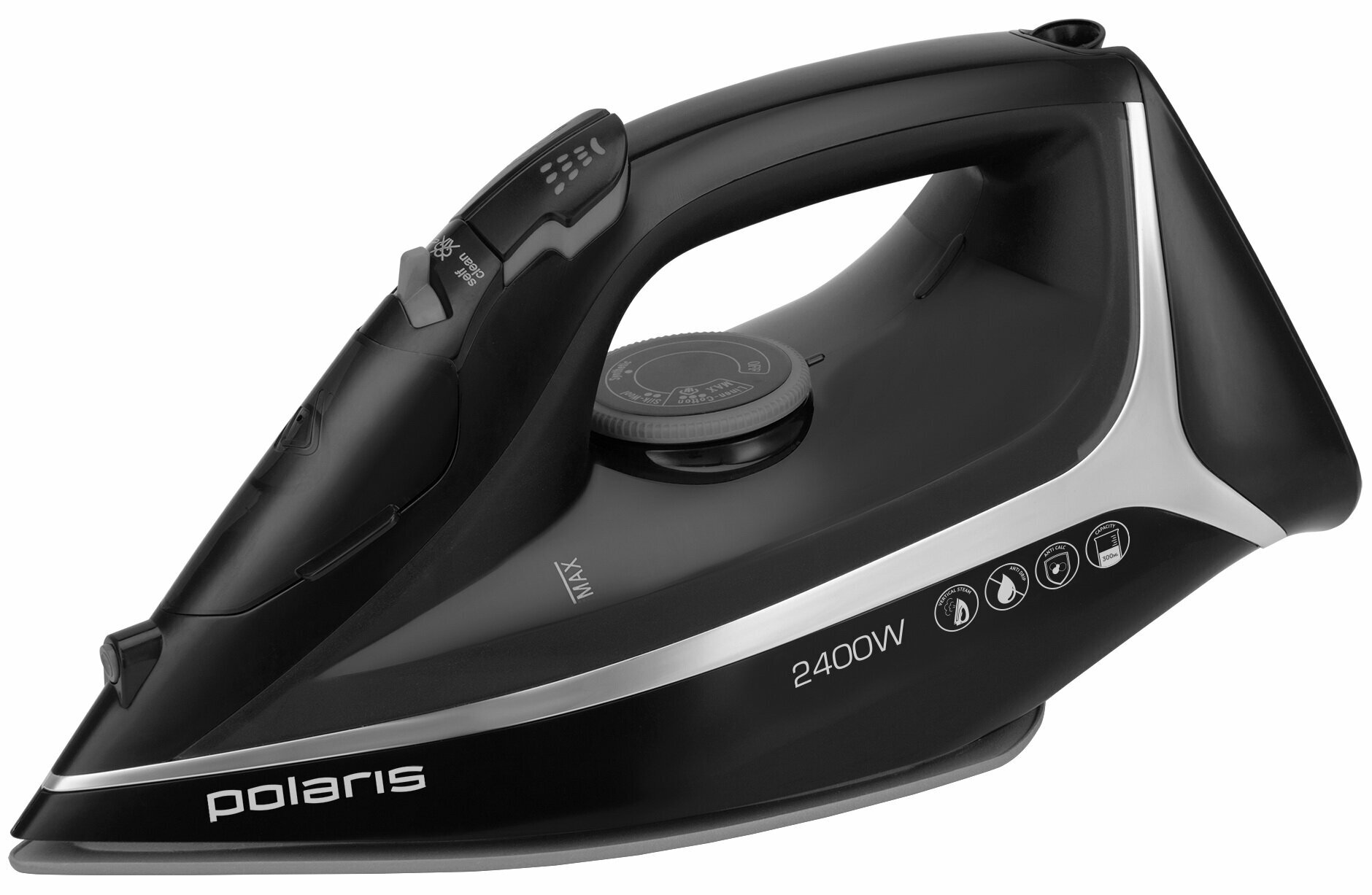 Утюг Polaris PIR 2483K 3m черный/серебряный