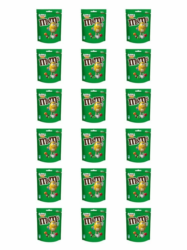 M&Ms Драже Соленый арахис, 145 г, 18 шт /