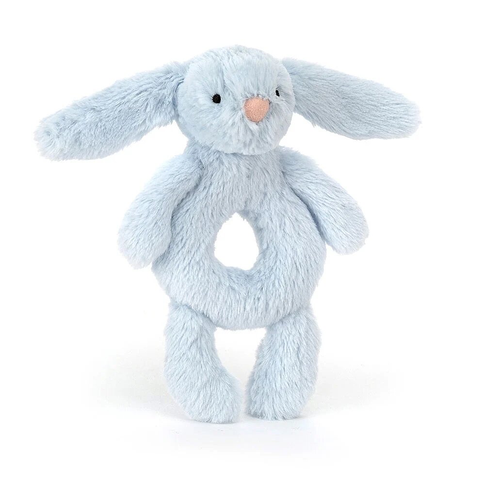 Погремушка унисекс JELLYCAT Bashful Blue Rabbit 18 см, Shy Blue Rabbit Bell